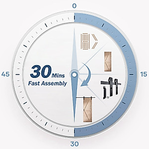 FREDBECK 30in x 84in Sliding Barn Door with 5FT Barn Door Hardware Kit Included K Shape Solid Spruce Wood Panel Need to Assembly