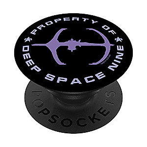Star Trek Property of DS9 PopSockets Stand for Smartphones and Tablets PopSockets PopGrip: Swappable Grip for Phones & Tablets