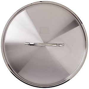 Update International Stainless Steel Stock Pot Cover, 24-Quart, Silver