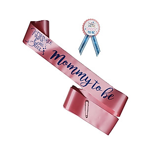 Twinkle Little Star Baby Shower Mommy to be & Daddy Pin Pink Blue Gift Set Galaxy