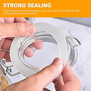 8pcs 3.75" Silicone Jar Gaskets Silicone Gasket, Rubber Seals for Glass Jars, Leak Proof Jar Seal Accessories, Suitable for Mason Jars Jar Lids