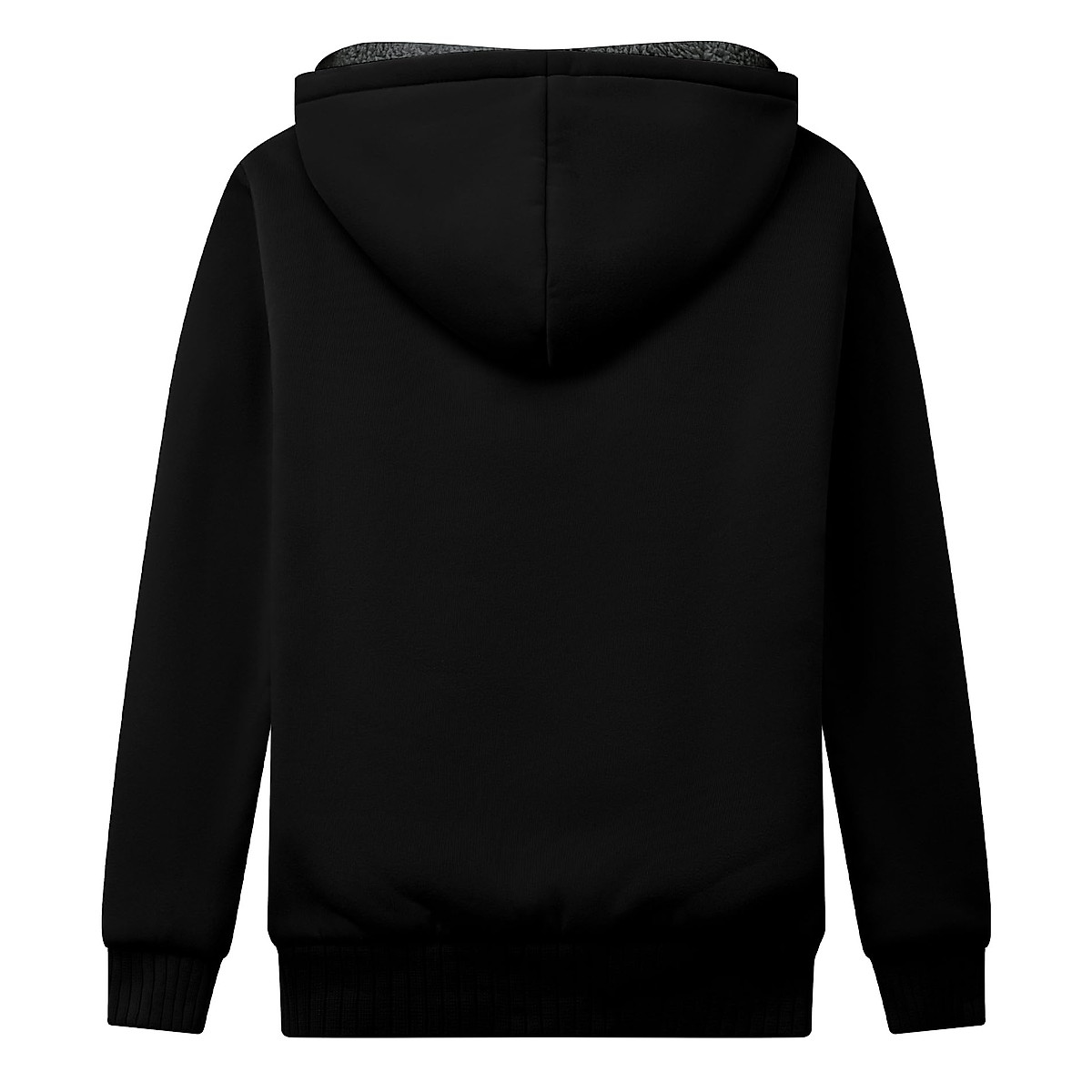 SWISSWELL Kids Fleece Hoodie Full Zip Hooded Sweatshirt Long Sleeve Cozy Jacket for Boys and Girls 6-15 Years Old (Black, 12-13)