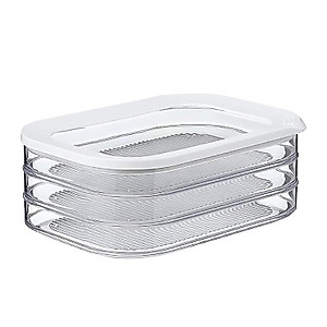 Generic Meat Container for Fridge, Lunch Meat Container, Bacon Keeper, Stackable Food Storage Boxes with Lid, Meal Prep Containers, for Cold Cuts, Salami, Deli, Lunch Meat, BPA Free, Clear