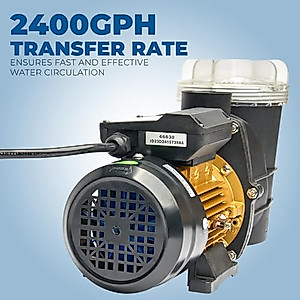 XtremepowerUS 75117-V Pump Pool ABOVEGROUND 3/4HP, Black