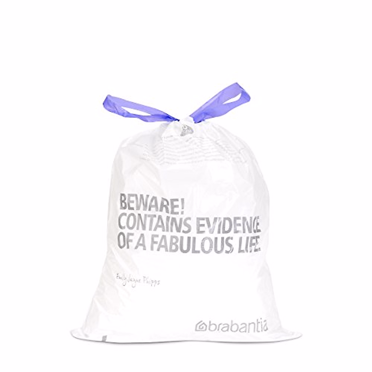 Brabantia Bin Liners, 15-20 L-Size D, 20 Bags, Litre, White