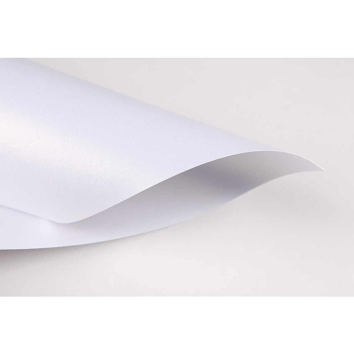 White Shimmer Paper - 100-Pack Metallic Cardstock Paper, 92 lb Cover, Double Sided, Printer Friendly - Perfect for Weddings, Birthdays, Craft Use, Letter Size Sheets, 8.5 x 11 Inches