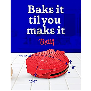 Betty Crocker Countertop Pizza Maker, 1440-Watt Pizza Maker Machine for Home, BC-2958CR