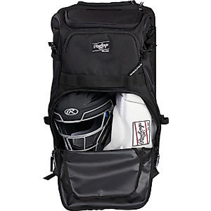 Rawlings | R1801 Wheeled Catcher's Backpack | Baseball & Softball | Royal