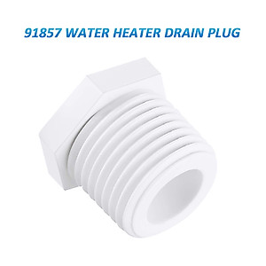 Mudder 12 Pieces 1/2 Inch 11630 91857 Water Heater Drain Plug White Plastic Drain Plug Compatible with RV Camper and Atwood Water Heaters