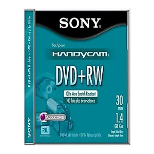 Sony 8cm DVD+RW with Hangtab - Single