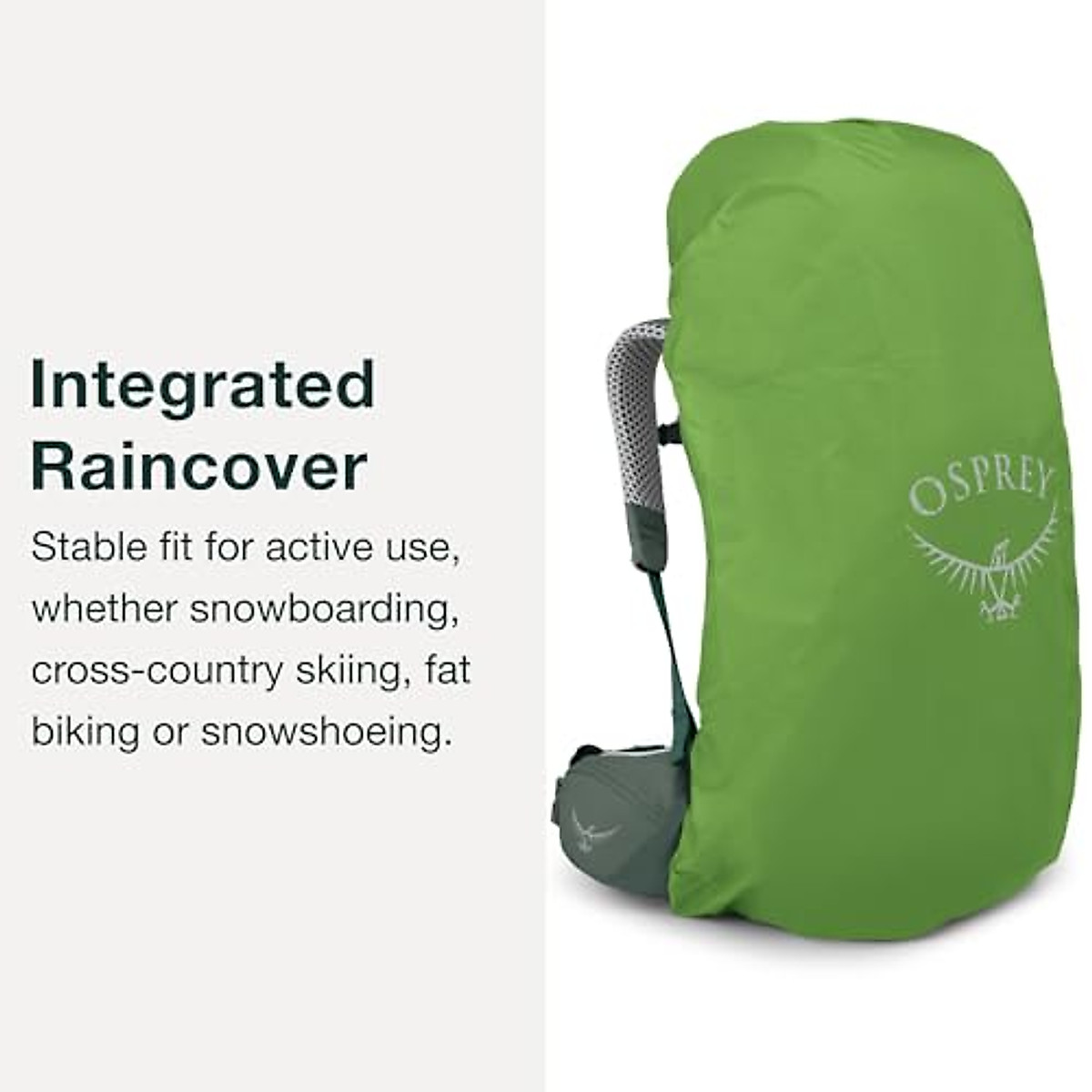 Osprey Atmos AG LT 50L Men's Backpacking Backpack, Black, L/XL