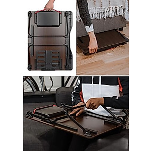 Cooper Mega Table Plus [Premium XXL Extra Large] Laptop Lap Desk & Book Stand | Multifunctional Foldable Lap Desk, Laptop Desk for Bed, Portable Desk, Laptop Pad, Lapdesk Laptop Lap Tray (White Oak)