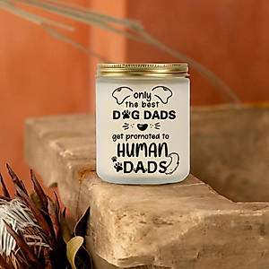 Gifts for New Dad, Candle for New Dad, Dad to Be Gifts for Fathers Day, First Time Dad Gifts, Birthday Candle Gift for Dad to be, Dad Dog Print Lavender Scented Candle Gift