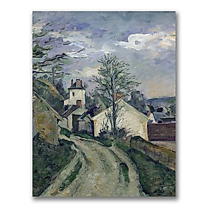 The House Of Doctor Gachet by Paul Cezanne, 18x24-Inch Canvas Wall Art