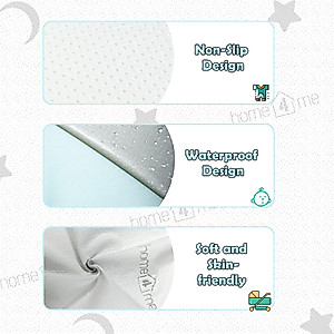 Home4me Baby Mattress 38" x 26"x 2'', Dual Sided Toddlers Mattresses, Gel Memory Foam Mattresses, Toddler Mattress Pad with Removable Washable Cover for Baby and Toddlers, White