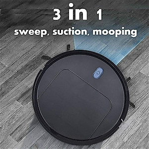 LOVIVER Robot Vacuum Cleaner, Super-Thin,Quiet, Self-Charging Robotic Vacuum Cleaner, Cleans Hard Floors to Medium-Pile Carpets - Black