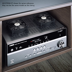 AC Infinity MULTIFAN S3-P, Quiet 120mm AC-Powered Fan with Speed Control, UL-Certified for Receiver DVR PlayStation Xbox Component Cooling