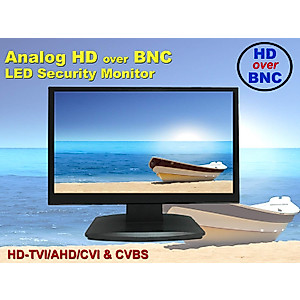 1stPV 23.6" Super HD 5MP 16:9 Professional Security Monitor, 1 HDMI, 2 BNC Inputs(HD-TVI/AHD/CVI/CVBS) & 2 BNC Outputs, Working with Super HD 5MP Security Cameras Directly in Addition to DVR/NVR & PC