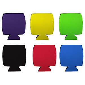 Blank Neoprene Mason Jar Coolie (Fits 16oz Jars) (Variety Color 6 Pack)