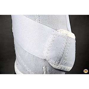 HILASON L M S Horse Front Leg Ultimate Sports Boots Pair ‎‎‎‎White | Horse Leg Boots | Splint Boots for Horses | Horse Jumping Boots| Professional Choice Horse Boots