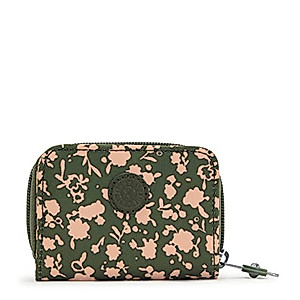 Kipling Women's Tops Wallet, Compact, Practical, Nylon Travel Card Holder, Fresh Floral