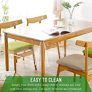 Farm Plastic Supply - Clear Vinyl Sheeting - 15 Mil - (4'6" x 3.5') - Vinyl Plastic Sheeting, Clear Vinyl Sheet for Storm Windows, Covering, Protection, Tablecloth Protector