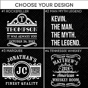 The Man The Myth The Legend Custom Rocks Glass (Customized Product)