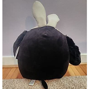 Squishmallows Rare 12-Inch Nathaniel The Black Dog with Easter Bunny Ears Plush - Add Nathaniel to Your Squad, Ultrasoft Stuffed Animal Large Plush Toy, Official Kellytoy Plush