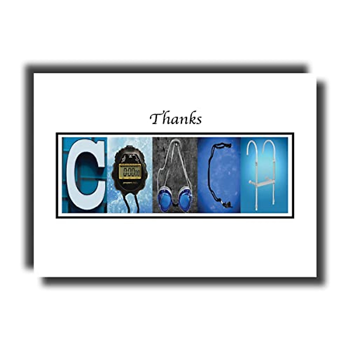 Thank you Swim Coaches Gift, Swim Team Gifts, Players can SIGN the white area of the 8x10 OR 11x14 photo print