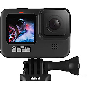 GoPro HERO9 Black, Sports and Action Camera Bundle with Froggi Accessory Kit, 64GB microSD Card, 1080p
