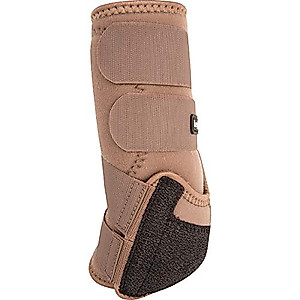Classic Equine Legacy2 Hind Support Boots, Caribou, Medium
