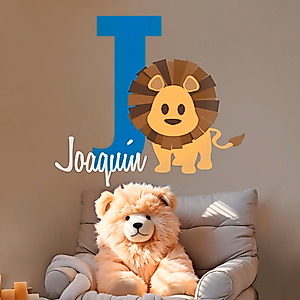 CRYPTONITE Lion King Personalized Name Decal, Multicolor Options, Wall Decor, Vinyl, for Baby & Kids