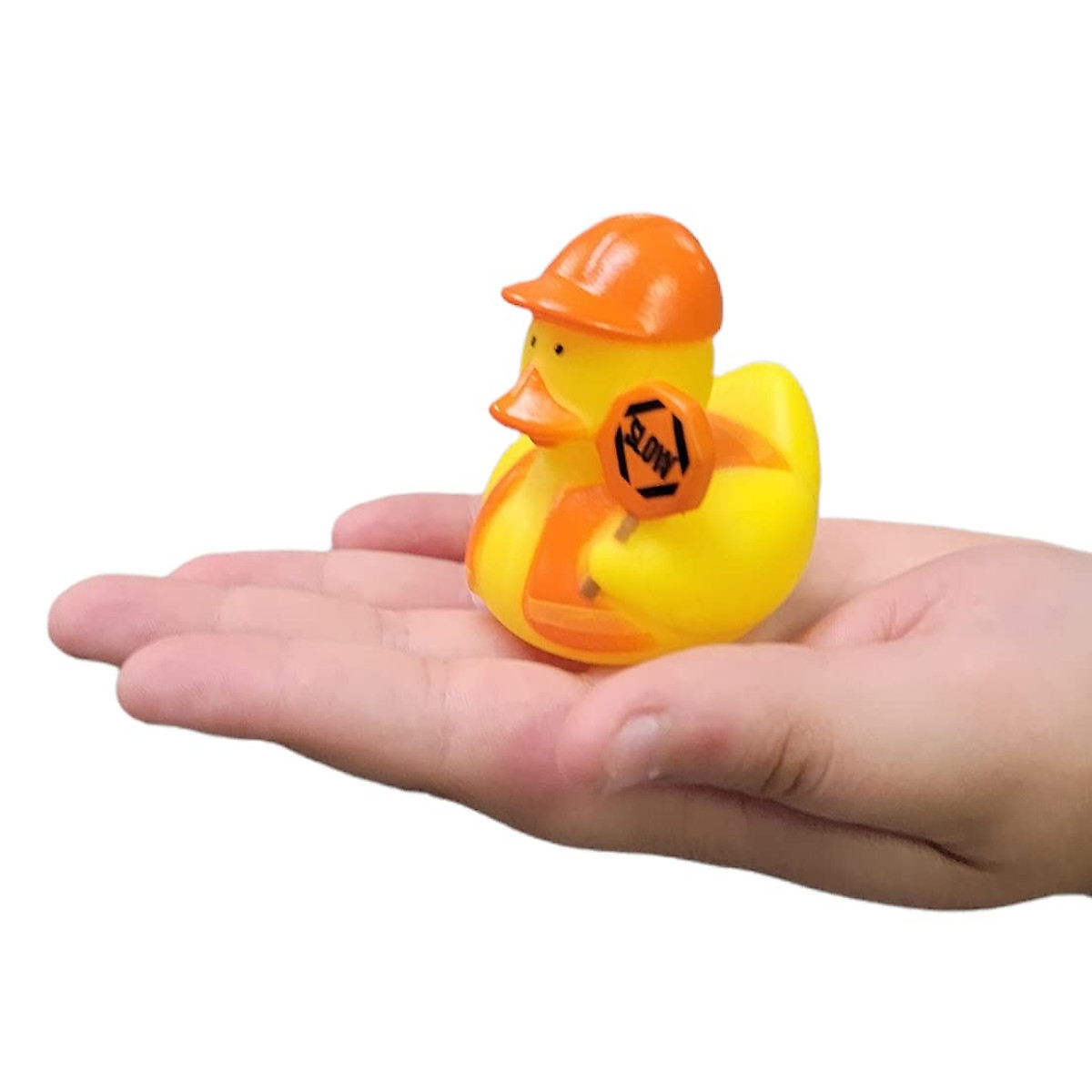 Cool Rubber Ducks (2") Standard Size. (12 Pack) Cute Duck Bath Tub Pool Toys. (Construction Rubber Ducks)