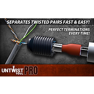 Untwist Tool PRO-COMBO Quickly Separates CAT5e, CAT6, CAT6A, & CAT7