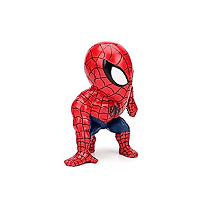 Jada Toys Marvel Ultimate Spider-man Metals Diecast collectible toy figure, 6", Red and Blue