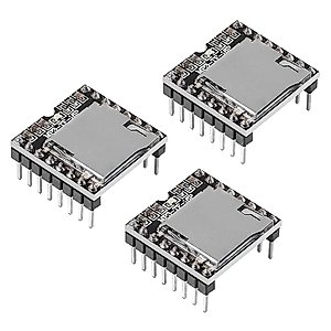 MELIFE 3PCS DFPlayer Mini MP3 Player Audio Voice Module MP3 Voice Decode Board Supporting TF Card U-Disk IO/Serial Port/AD