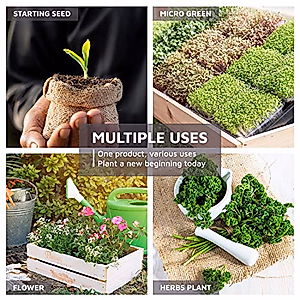 UBICON Easy Use Coco Coir Organic Top Soil; Each Brick Gets 7 Quarts, Excellent Aeration, Reduces Weed Growth, and Retains Water (4)