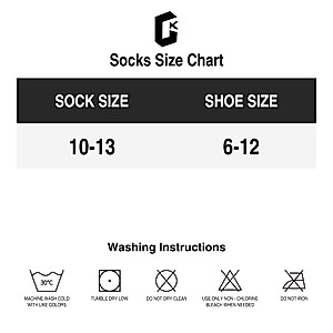 GKX Men's Merino Wool Cushioned Cozy Low Cut Hiking Thermal Boot Socks 3 Pairs