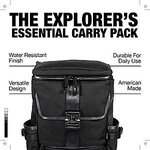 DEFY Menace Backpack 2.0 | Ballistic Nylon Backpack | 18 Liter Utility Backpack For Men | Premium Tech Backpack w/ 16 Inch Laptop Sleeve | Water Repellent Travel & Commuter Pack (Black)