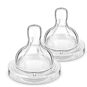 Philips Avent Anti-Colic Baby Bottle Flow 4 Nipple, 2pk, SCY764/02
