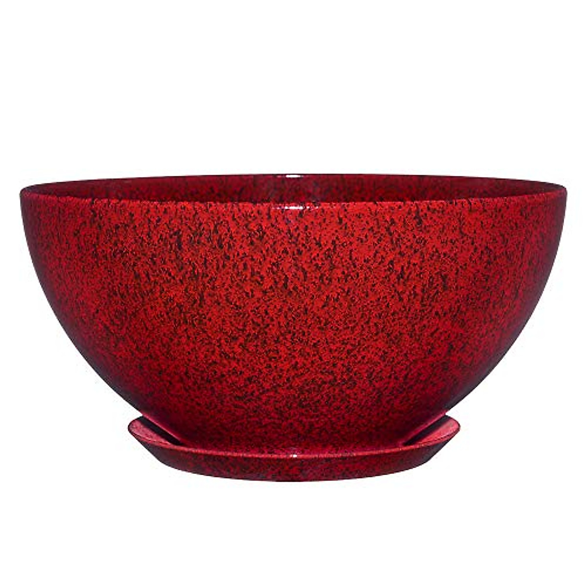 Classic Home and Garden 9010D-376R 10" Rosie Bowl Planter, Lava Red