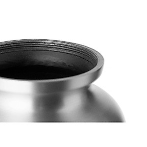 Best Friend Services Pet Urn for Dogs and Cats with Personalized Laser Engraving, Ottillie Paws Premier Series Memorial Urns (Medium Amethyst Purple with Horizontal Pewter Paws)