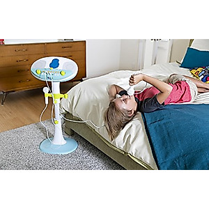 Singing Machine SMK1010 Kids Pedestal Karaoke System with Two Microphones, Stand and Voice Effects