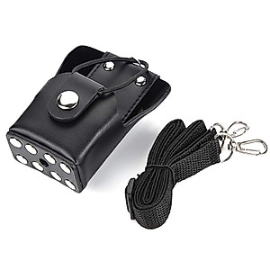 Leather Cell Phone Holster, Leather Cell Phone Belt Clip Carrying Pouch Holder, Universal Pouch Large Phone, Secure & for Long-Lasting Phone Belt Holder for GP328plus/GP338plug/GP344/GP388