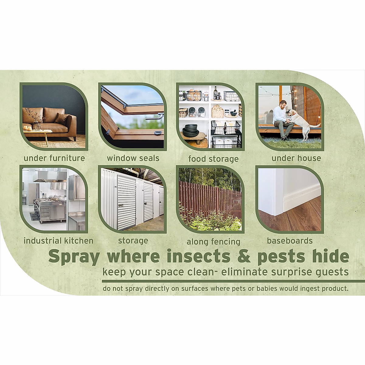 Mentha 16oz Insect and Pest Control Spray, All-Purpose Peppermint Oil Spray for Bugs, Rodents, Fleas, Ants, Roach Indoor for Home Peppermint Oil to Repel Mice and Rats White