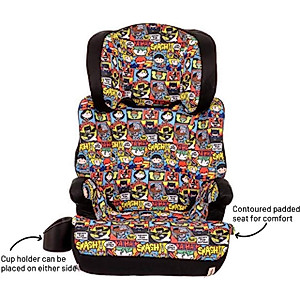 KidsEmbrace High-Back Booster Car Seat, DC Comics Chibi Justice League