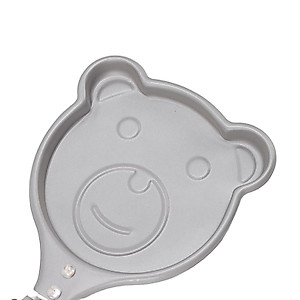 TOPINCN Mini Egg Pan, Nonstick Egg Frying Pan Omelet Pan Innovative Korean Breakfast Pot DIY Mini Breakfast Pan Small Egg Pancake (Bear)
