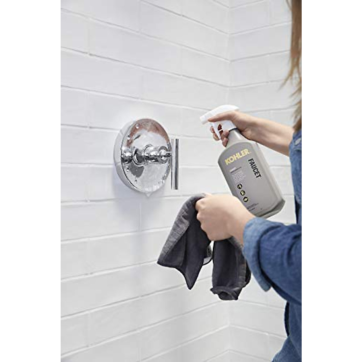 Kohler K-EC23723-NA Faucet Cleaner, Kitchen and Bathroom Cleaner, 28 FL Oz