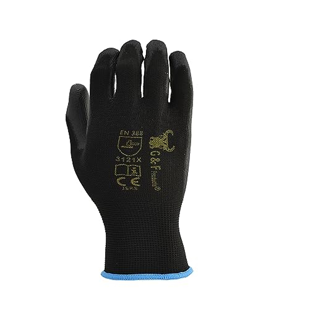 G & F Work Gloves for Men, Lightweight Grip, Polyurethane Coated, Touchscreen Compatible, Flexible & Breathable, Durable Construction, Ideal for Gardening, Mechanics, and General Duty Tasks, 12 Pairs