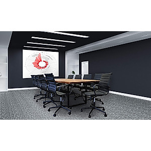 SOLIS LIGNA II 11-Piece Conference Set 1 Table, 10 Chairs, Brown, Black